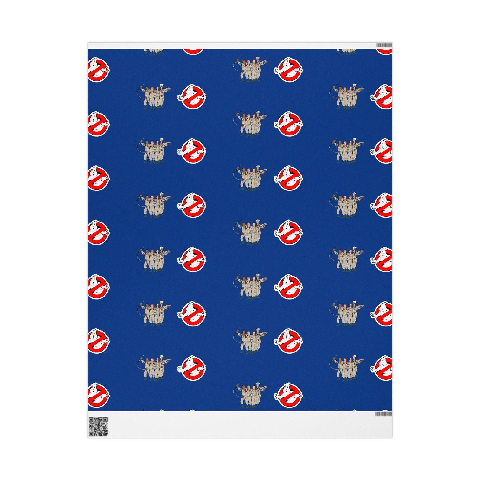 Ghostbusters Retro Wrapping Paper, White, Colorful Gift Wrap, Custom ...