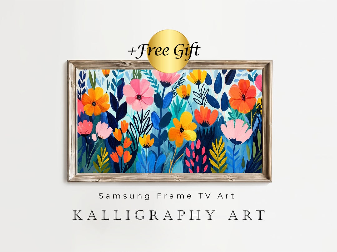 Frame TV Art Flower-unique Flower Art, Modern Home Decor, Digital ...