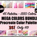 30 Shades of Pink/ 30 Color Palette for Procreate/ Pink Color Palette ...