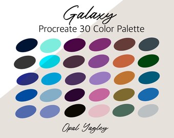 Galaxy Digital Art Color Palette - Etsy
