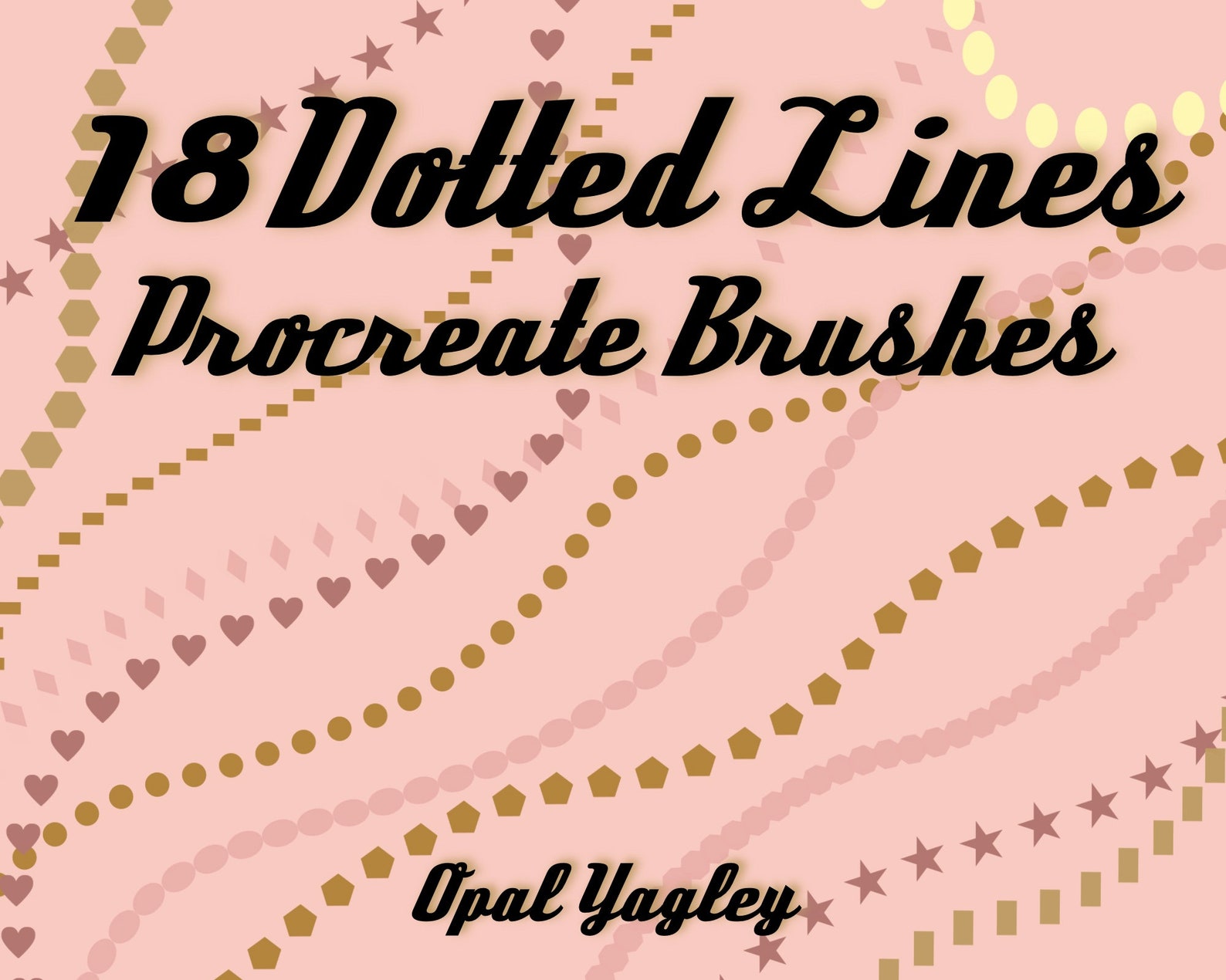 Procreate Brushes / 18 Dotted Lines, Dashed Lines, Scissor Cut / Simple ...