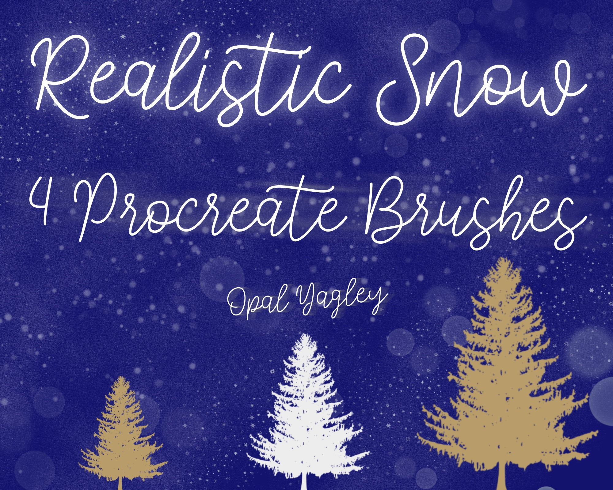 Realistic Snow Procreate Brushes / Winter Procreate Brushes / Christmas ...