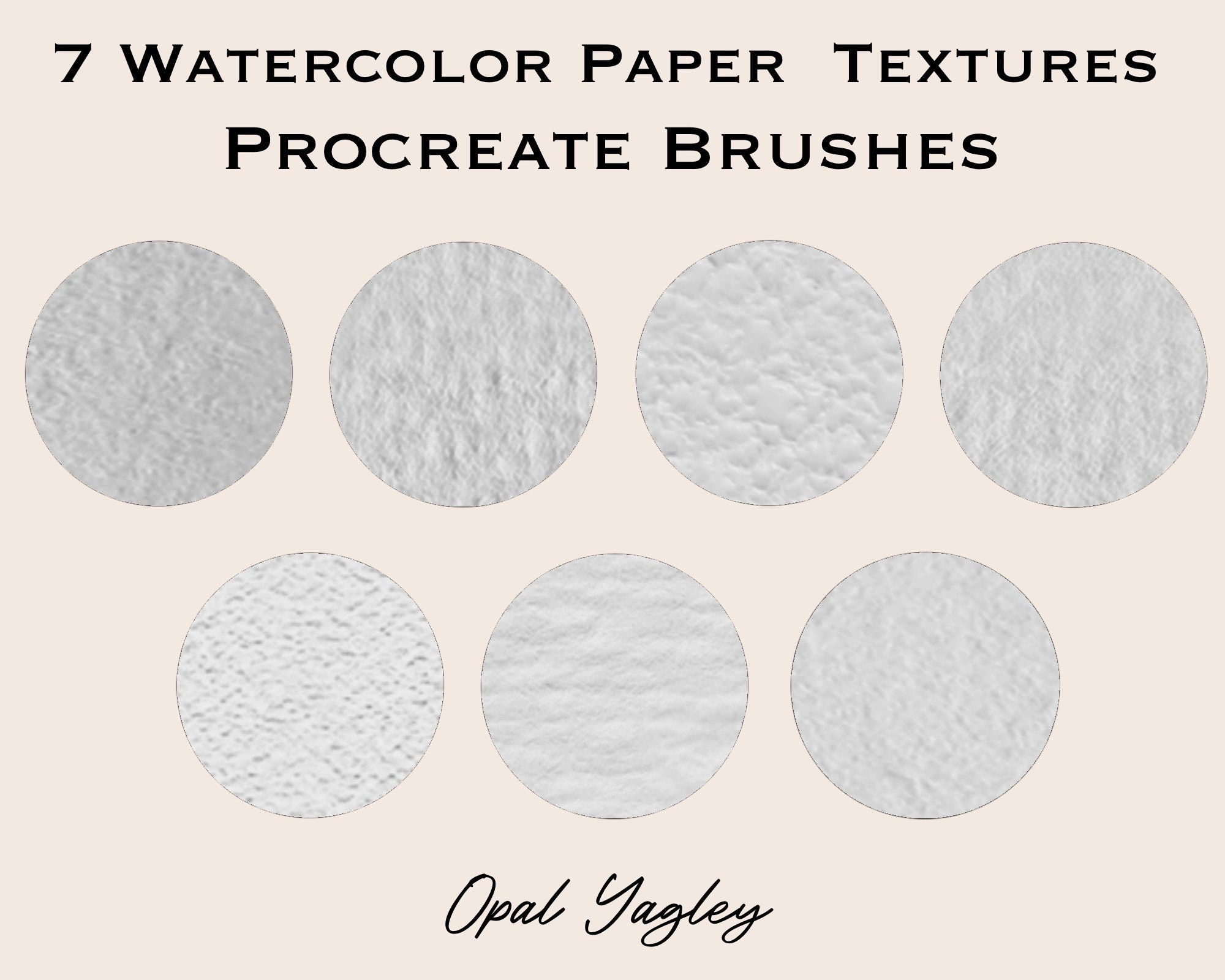 Watercolor Paper Procreate Brushes / 7 Paper Textures Brushes / Free 10 ...