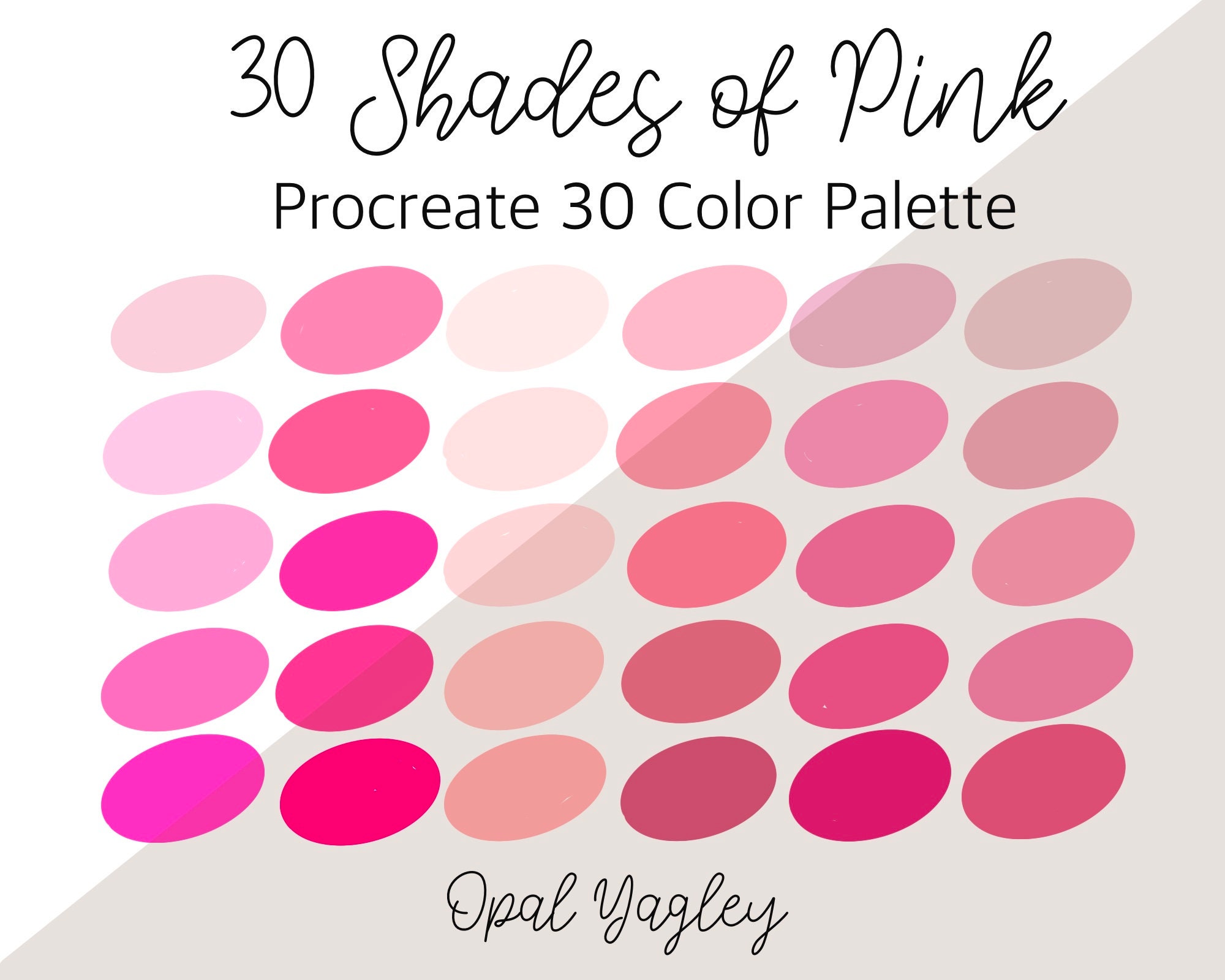 Rose Pink Color Chart