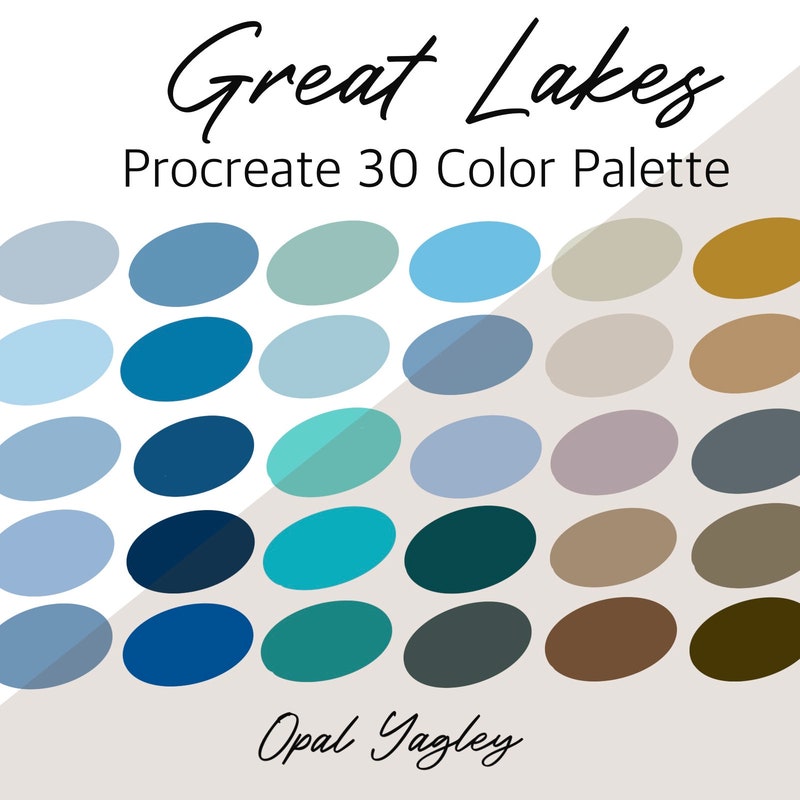 Color Pallet for Lake - Etsy