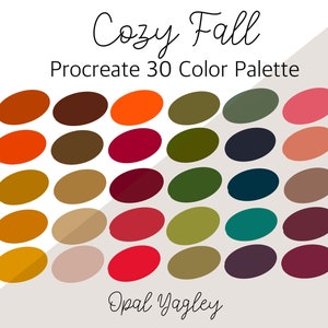 90 Fall Colors for Procreate/ Autumn Colour Palette Bundle / Procreate ...