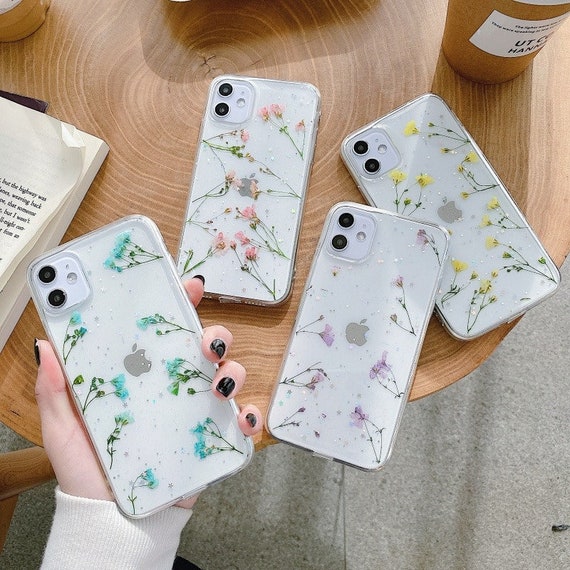 Handmade Luxury Real Flower Dry Flower Mobile Phone Case - Etsy