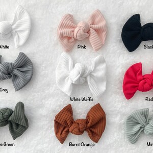 KNIT BOWS dog Bows Cotton Dog Clips girl Dog Bow Fall Dog Bows Hair ...