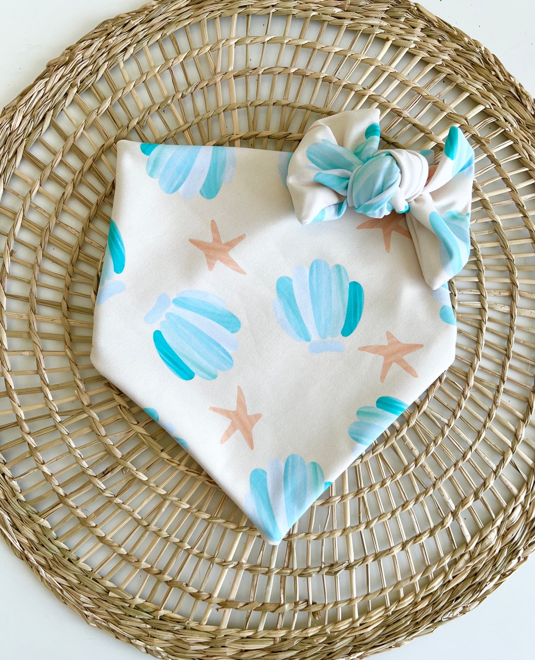 UNDER THE SEA, Snap on Bandana Summer Dog Bandana swim Bandana custom ...