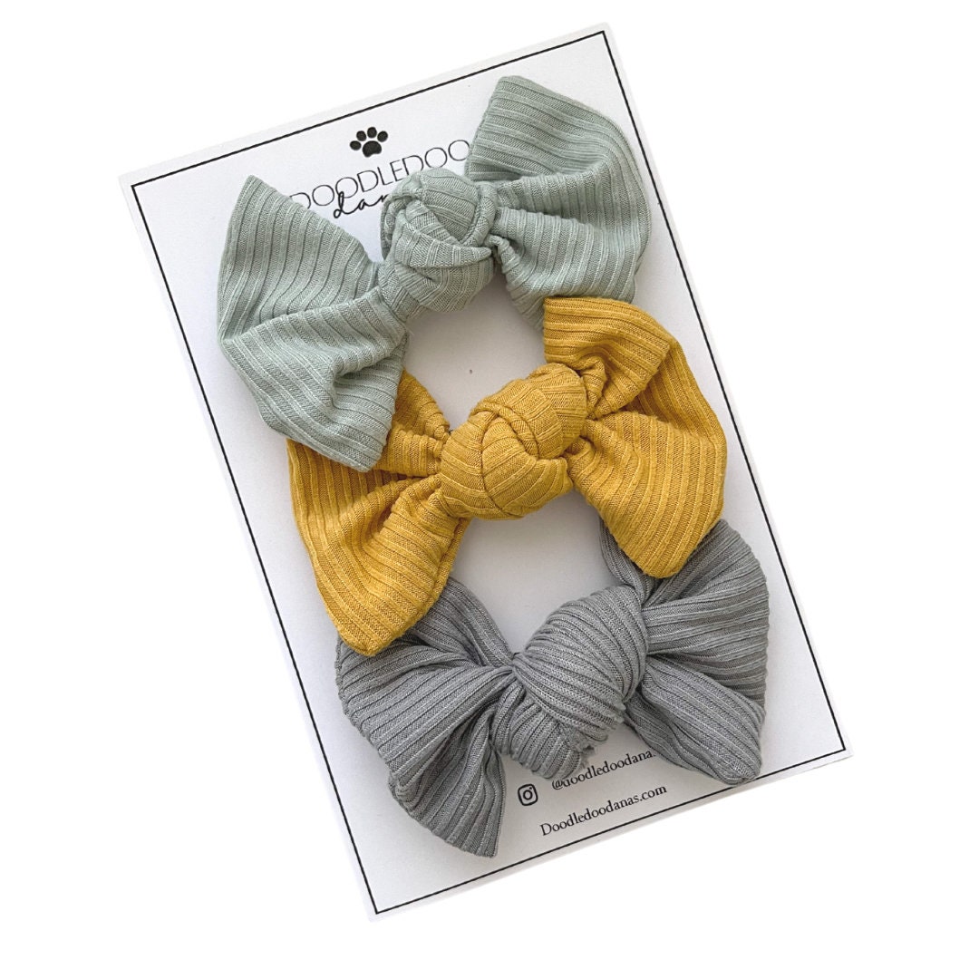 Fiesta Bow 3 Pack dog Clips Cotton Dog Clips girl Dog Clips Winter Dog ...