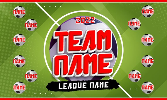 Soccer Banner Soccer Banners Soccer Team Banner Team - Etsy