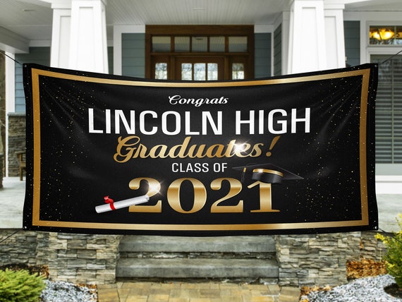 Graduation Banner High School Banner School Banner Vinyl - Etsy