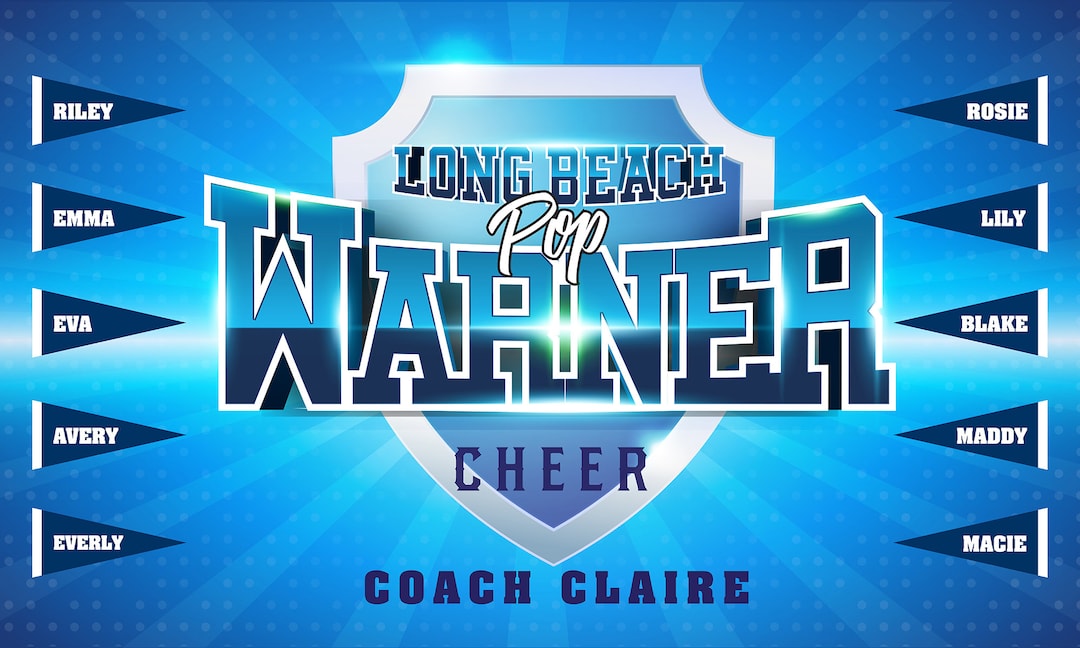 Custom Cheer Team Vinyl Banner: Cheer, Dance, Football - Etsy