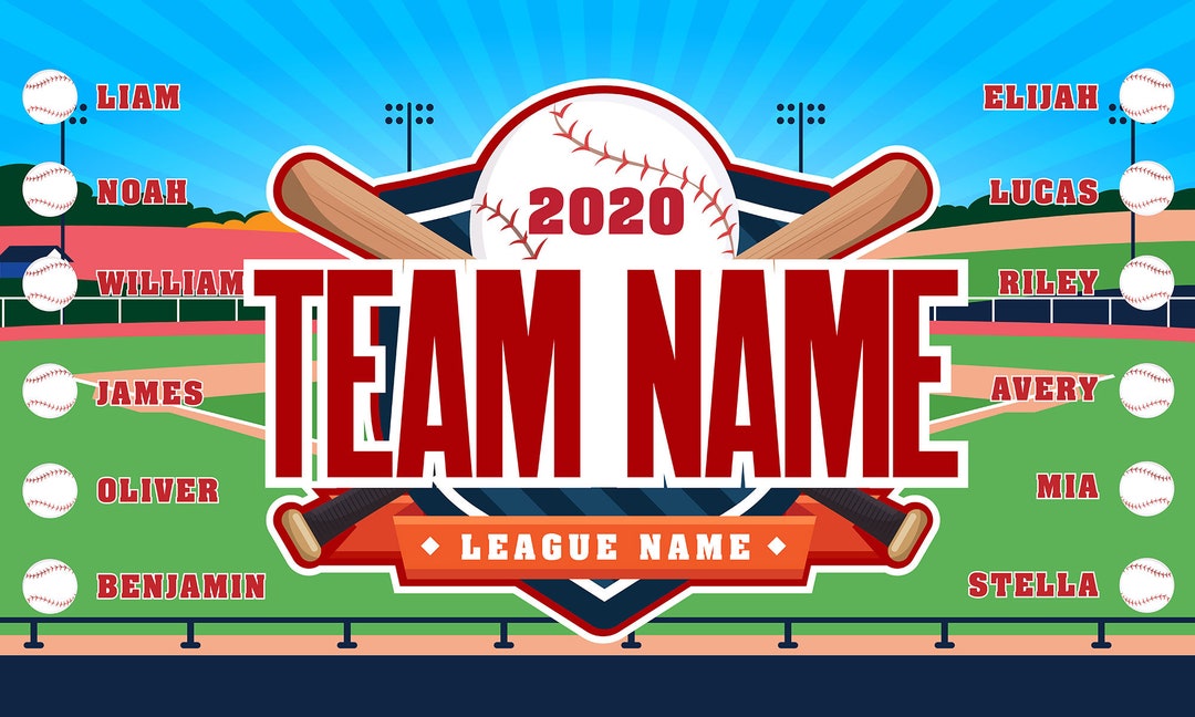 Custom Baseball Banner Tball Banner Custom Banner Baseball Banner Team ...