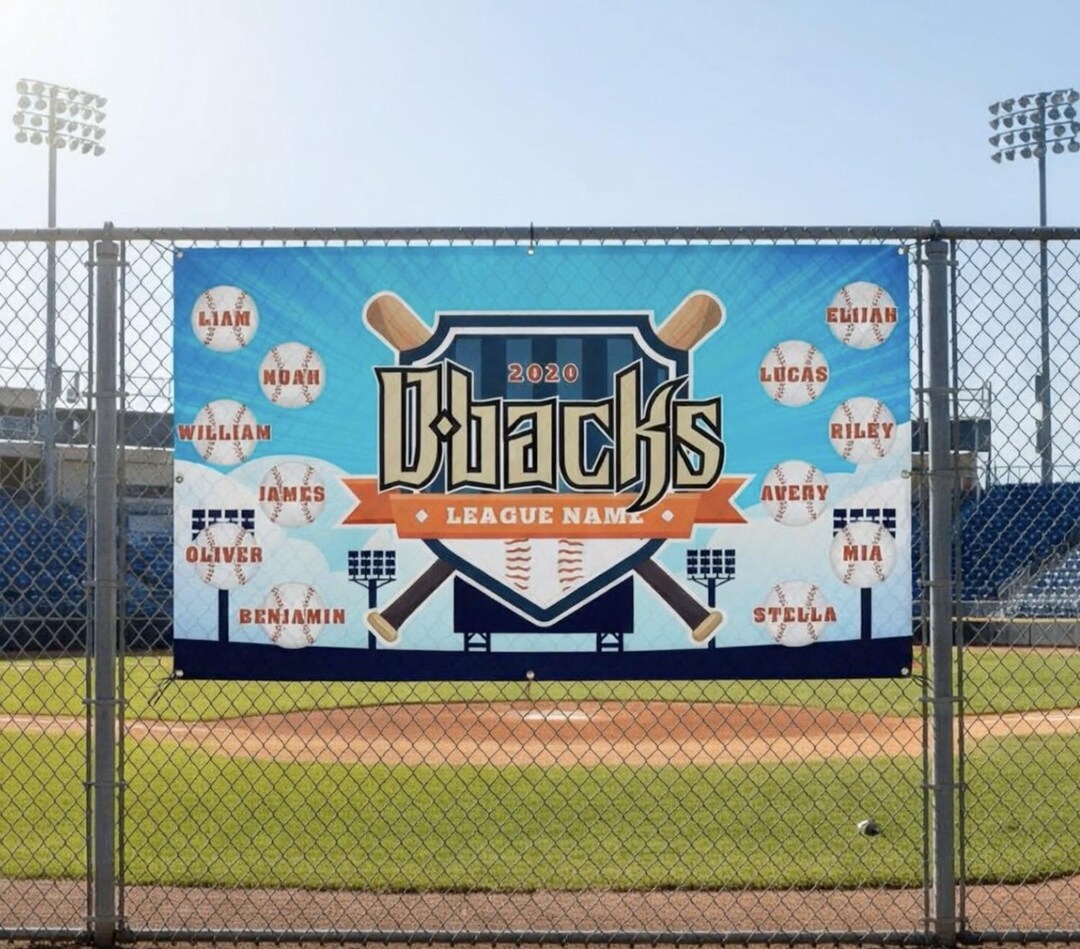 Customizable Dbacks Baseball Team Vinyl Banner - Etsy
