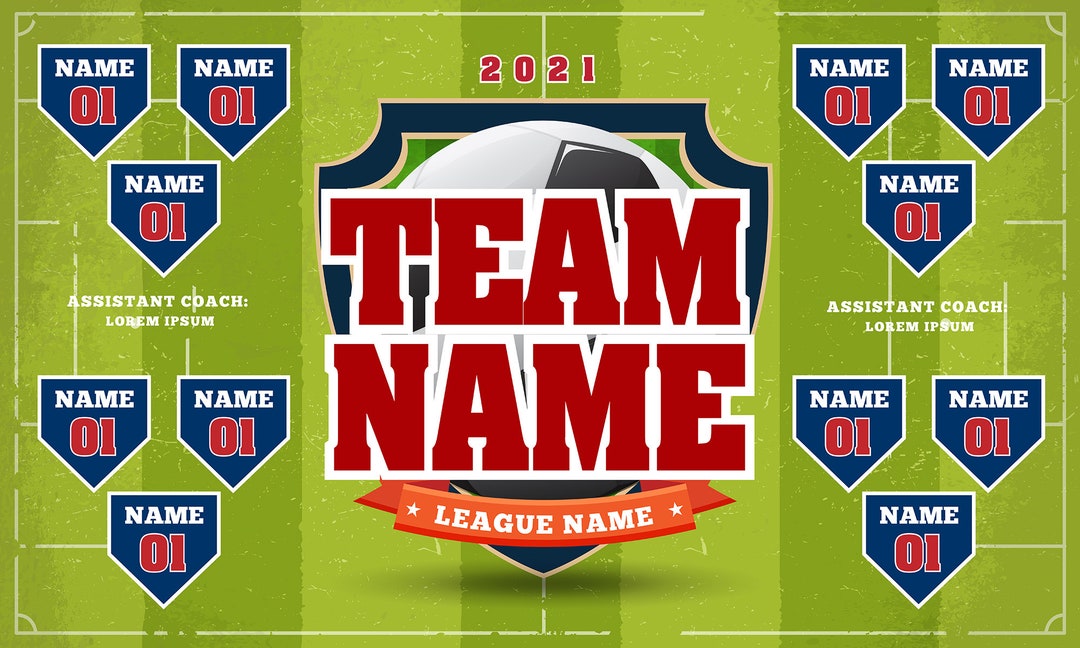 Soccer Banner Soccer Team Banners Custom Soccer Banner Vinyl Banner ...