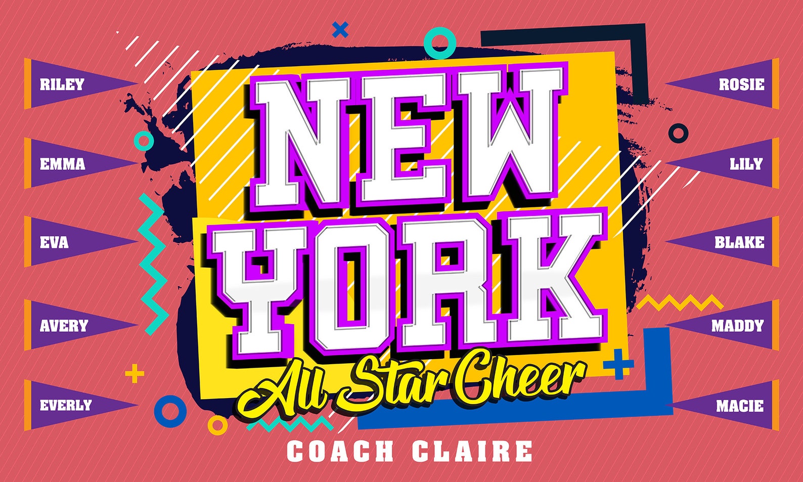 Cheer Banner Cheer Banners Cheer Team Banner Team Banners - Etsy