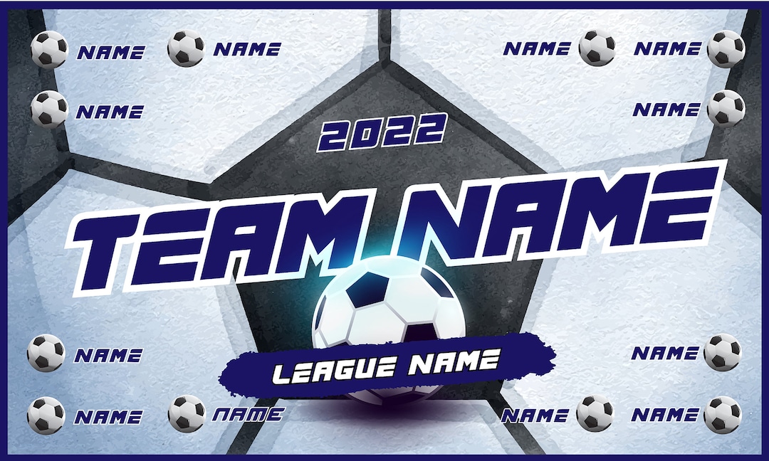 Soccer Banner Soccer Team Banners Custom Soccer Banner Vinyl Banner ...