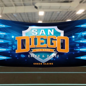 Cheer Banner, Cheer Banners, Cheer Team Banner, Team Banners, Custom ...