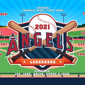 Angels Baseball Banner Tball Banner Angels Banner Baseball Banner Team ...
