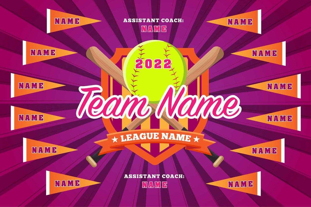 T-ball Banner, Tball Banners, Baseball Banner, Team Banners, Softball ...