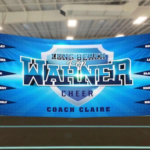Cheer Banner, Cheer Banners, Cheer Team Banner, Team Banners, Custom ...