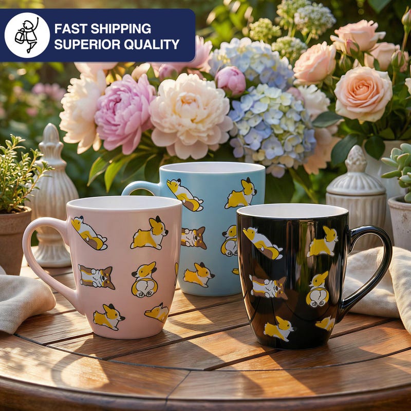 Corgi Large Mug - Etsy