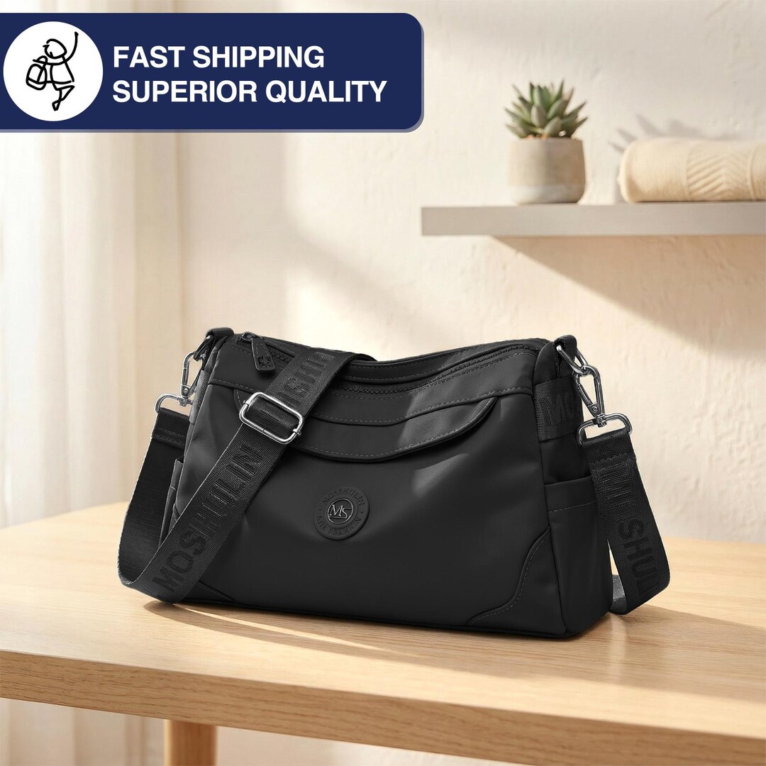 Ms-style Urban Explorer Satchel, Water-resistant Multi-pocket Nylon ...