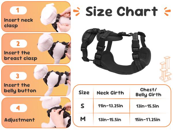 Escape Proof Cat Harness and Leash – Adjustable Kitten Vest, Soft Mesh ...