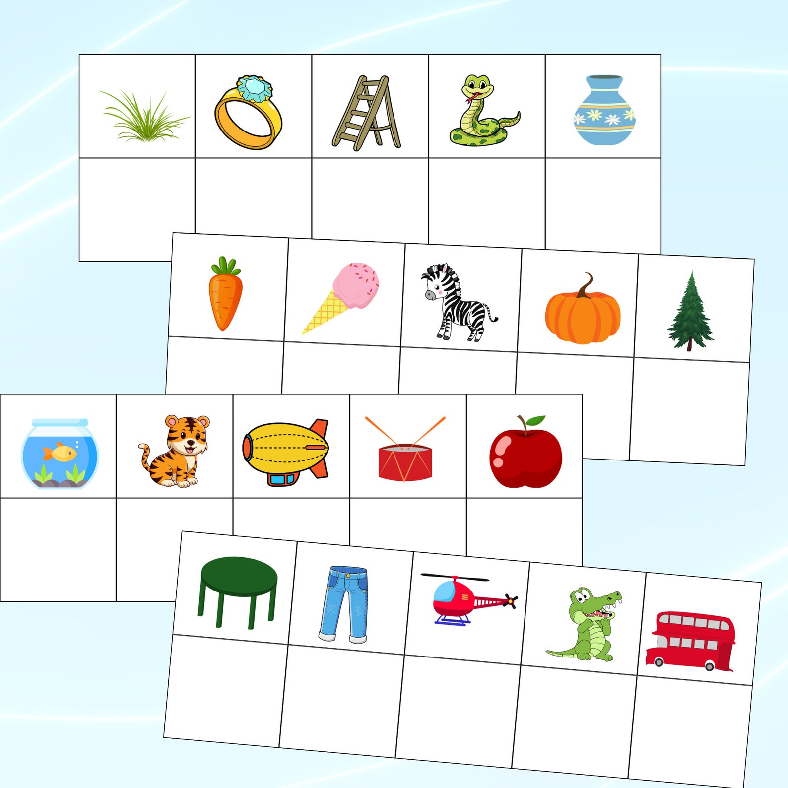 Beginning Sounds Letter Match Phonics Worksheets, Letter Sounds ...