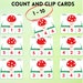 Mushrooms Montessori Count and Clip Cards 1-10 | Toddler & Preschool ...