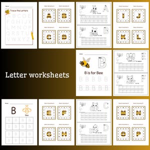 Honey Bee Preschool Printable Worksheets & Activities Pack | Fun ...