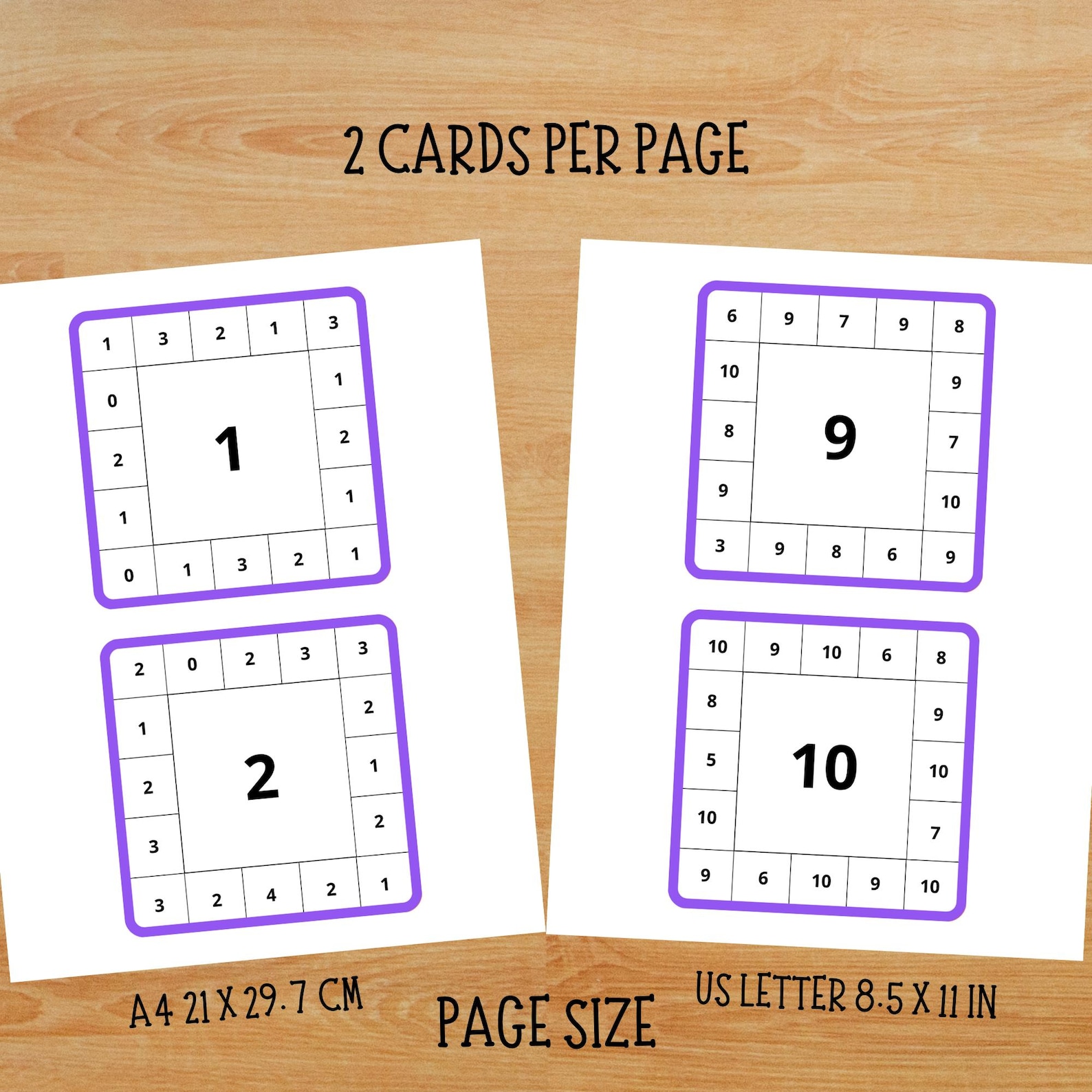 Number Matching Clip Cards 1-10 | Printable Math for Kindergarten ...