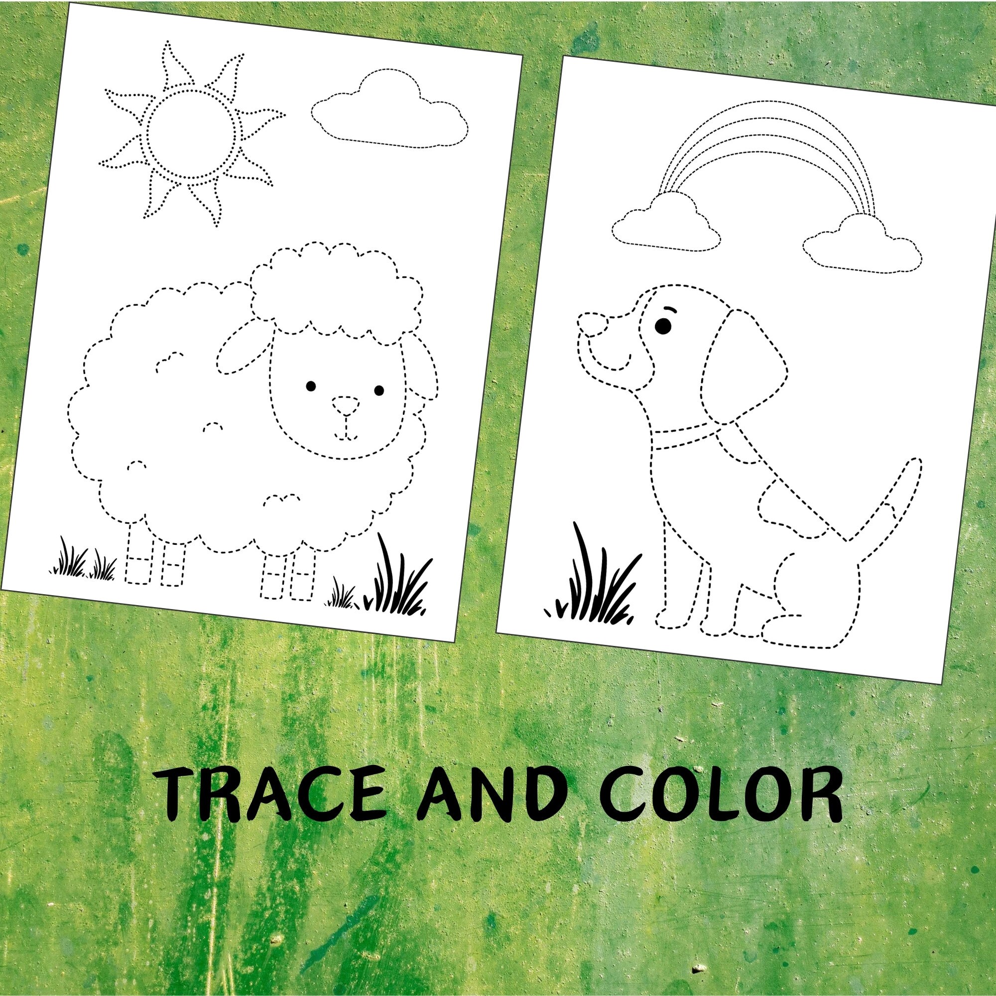 Tracing Practice, Pre-writing Worksheets, Animals, Toddler, Preschool ...