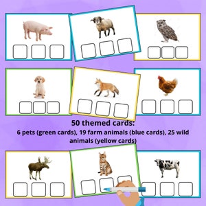 Printable Animal Flashcards | Letter Recognition Activity Set ...