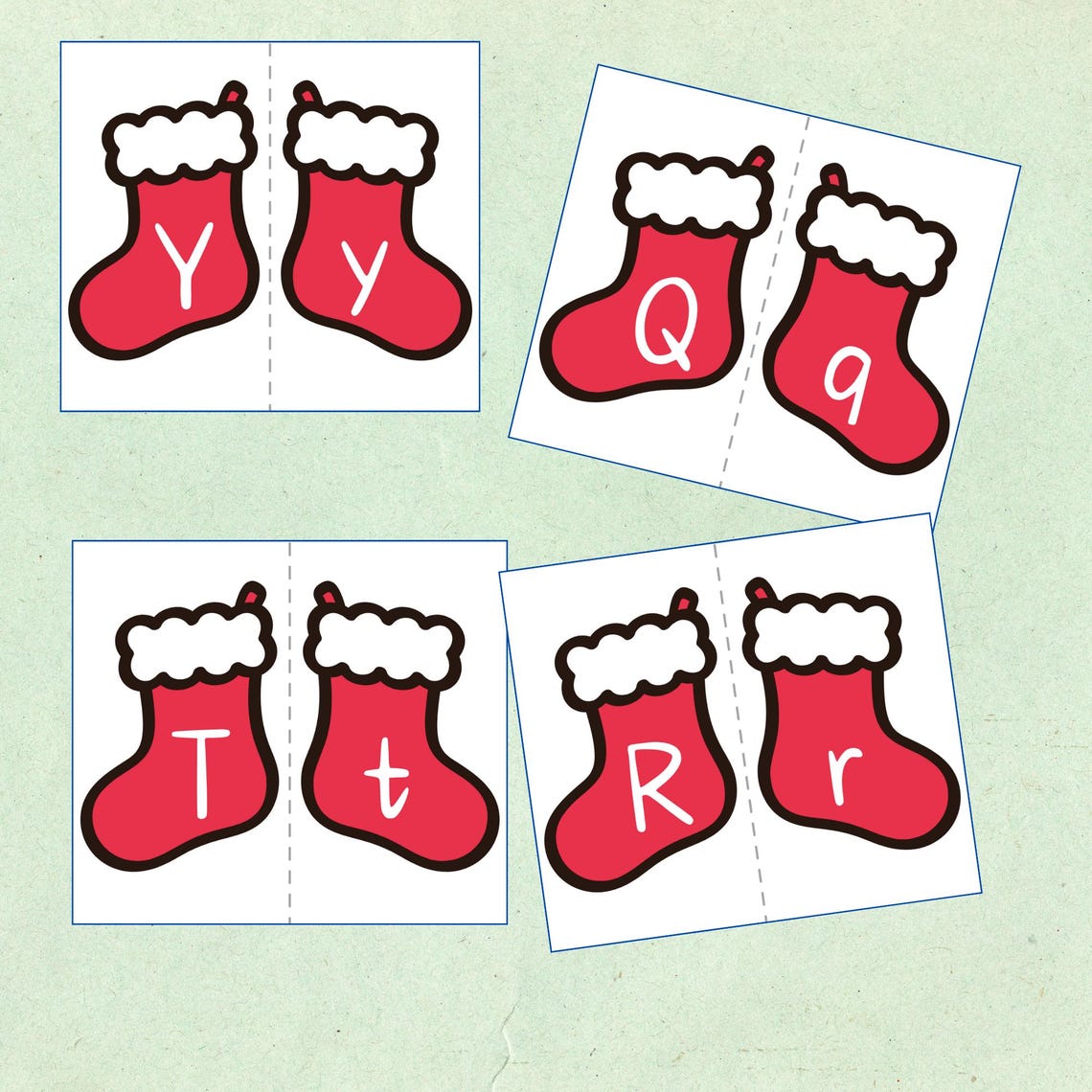 Alphabet Matching Christmas | Letter Recognition Game for Preschool ...