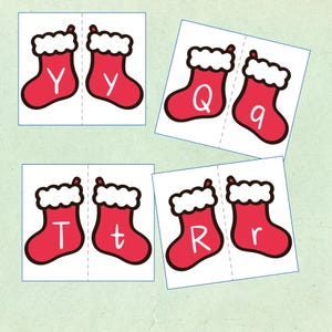 Uppercase Lowercase Letter Matching Game, ABC Puzzles, Preschool ...