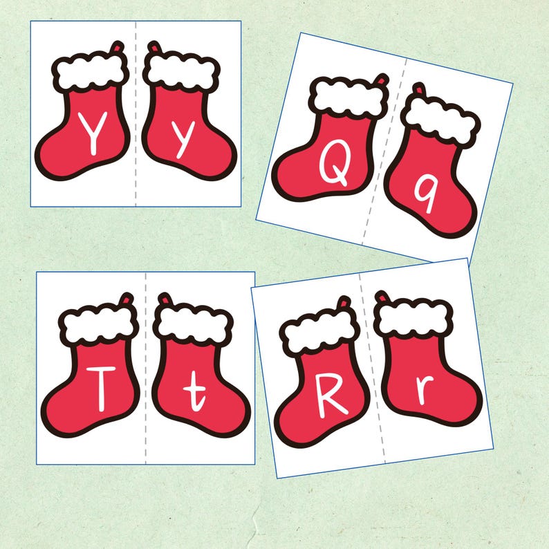 Alphabet Matching Christmas | Letter Recognition Game for Preschool ...