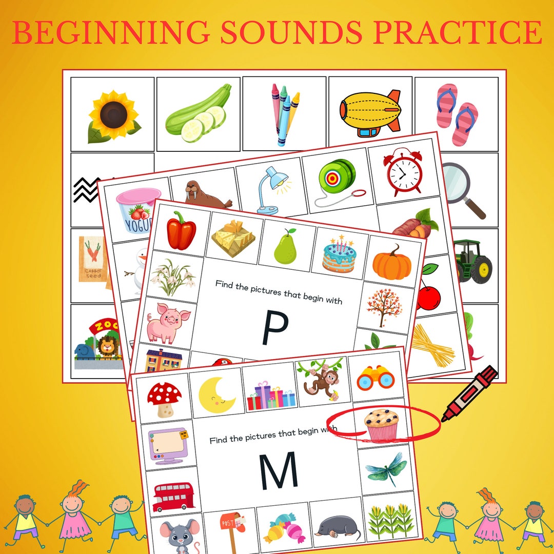 Phonics Alphabet Tarjetas de sonido iniciales, hojas de actividades ...