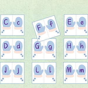 Alphabet Match Preschool | Uppercase & Lowercase Letter Matching Cards ...