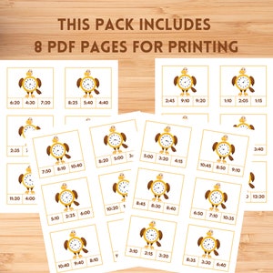 Learn to Tell Time Clip Cards & Clock Activity for Kids | Telling Time ...