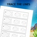 Pre-writing Line Tracing, Under the Sea Themed, Trace Practice, Fine ...