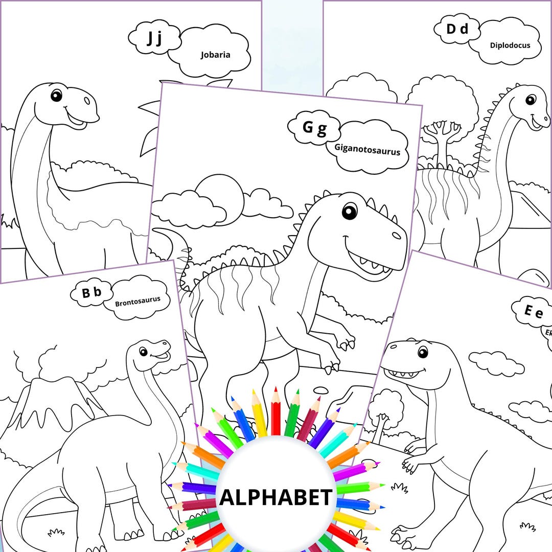 Dinosaur Alphabet Coloring Sheets Pdf, Toddler Alphabet Activity ...