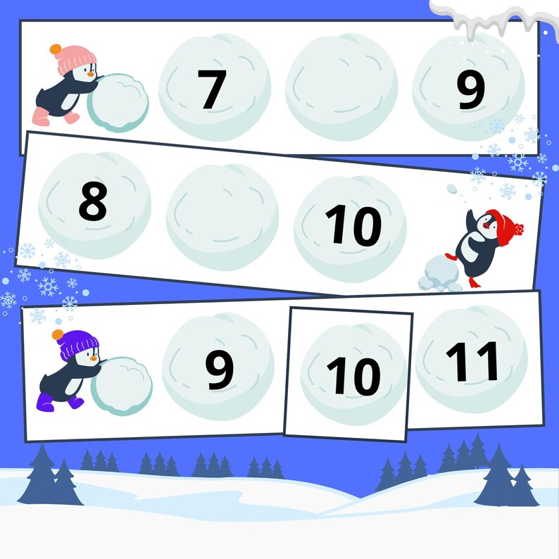 Winter 1–20 Number Activities Printable | Missing Numbers Math Sheets ...
