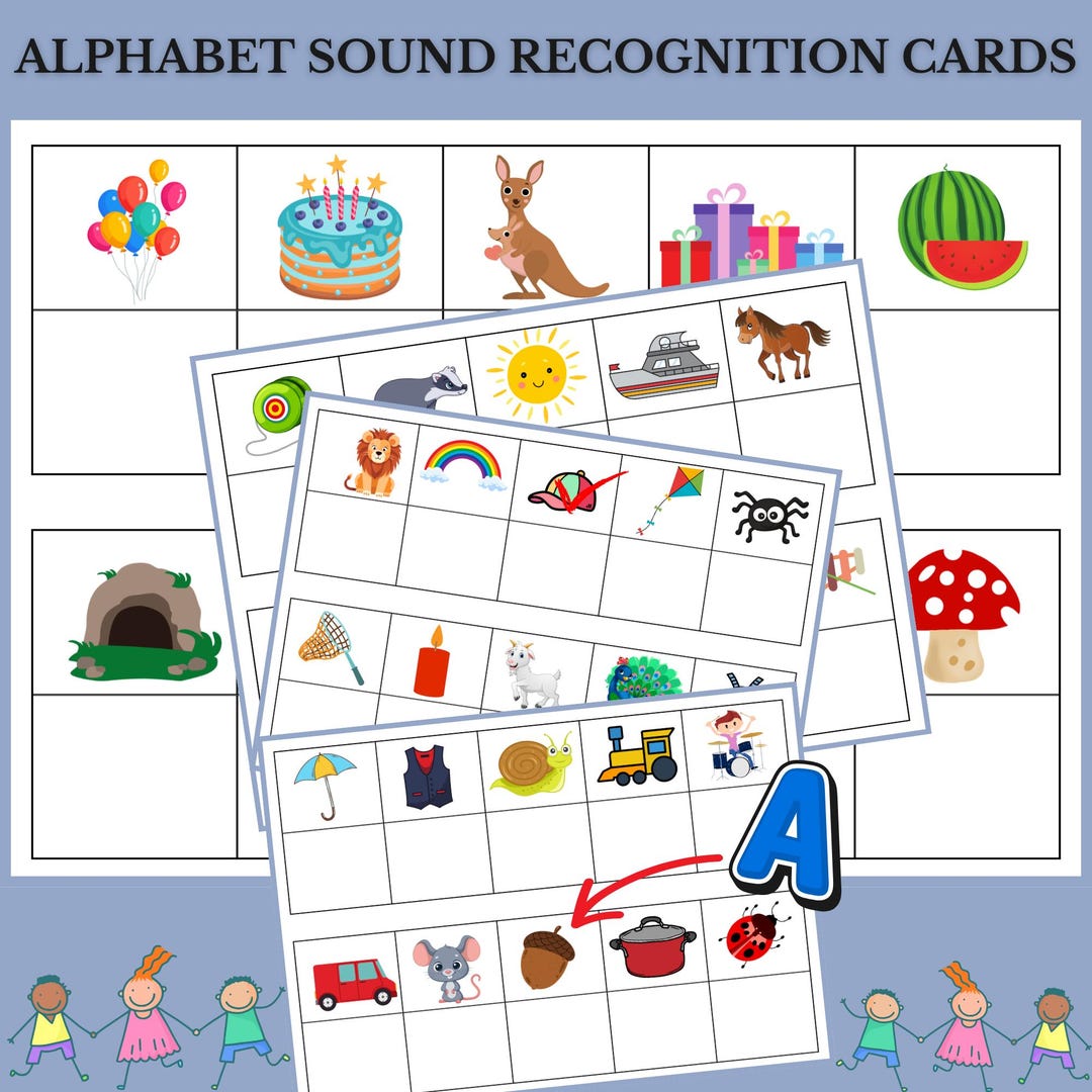 Initial Sound Cards | Phonics Matching Activity for Kids PDF - Etsy
