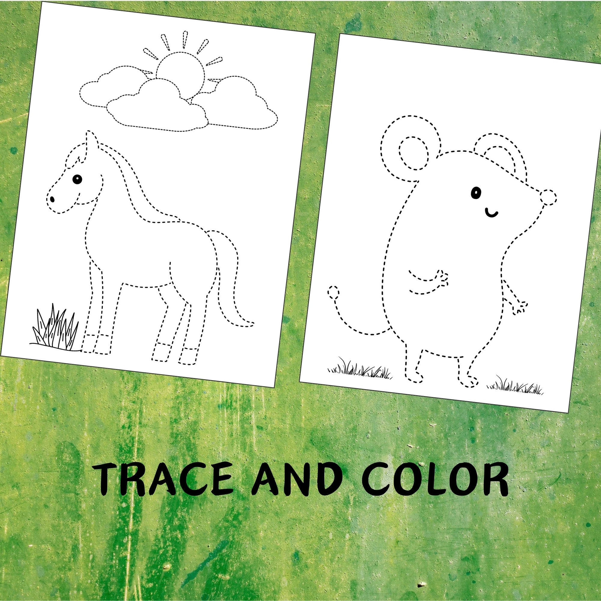 Tracing Practice, Pre-writing Worksheets, Animals, Toddler, Preschool ...