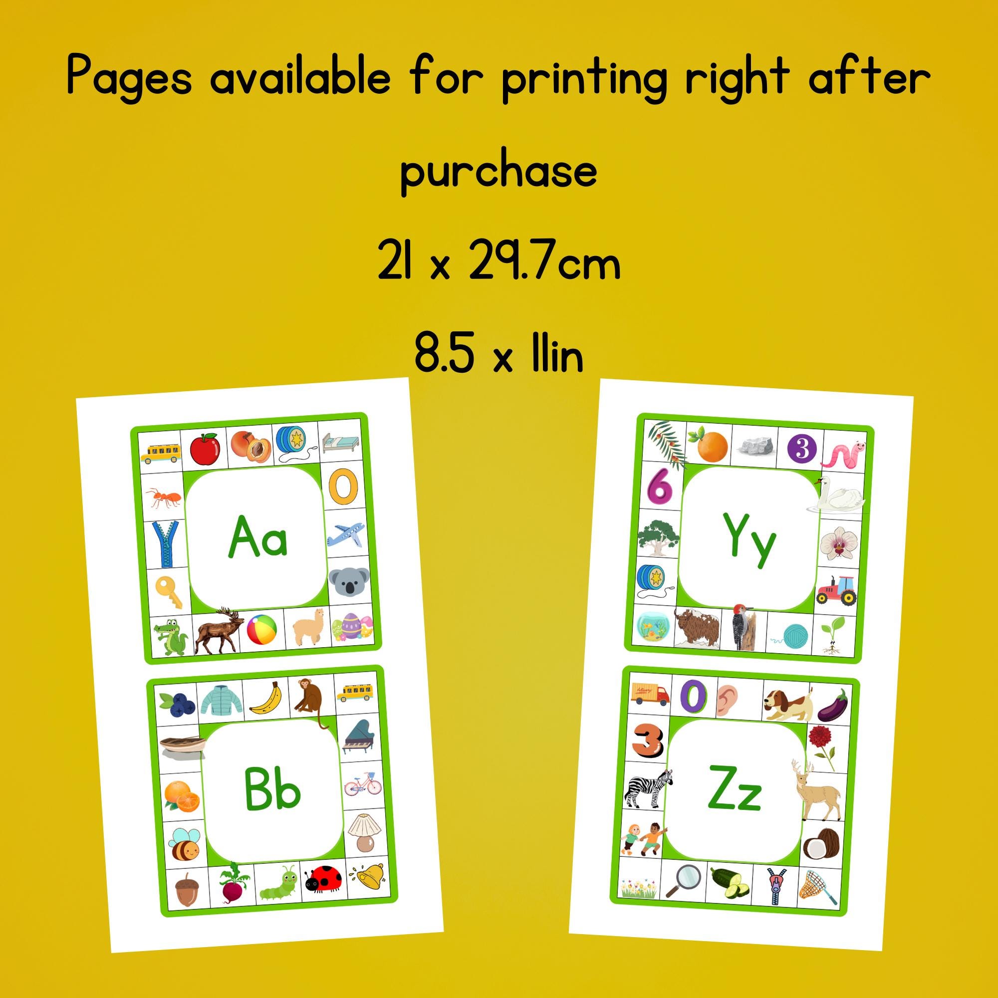 ESL Phonics Beginning Sounds Clip Cards | English Alphabet Matching ...