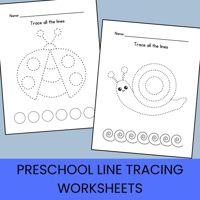 Preschool Line Tracing Worksheets | Printable Pre Handwriting Tracing ...
