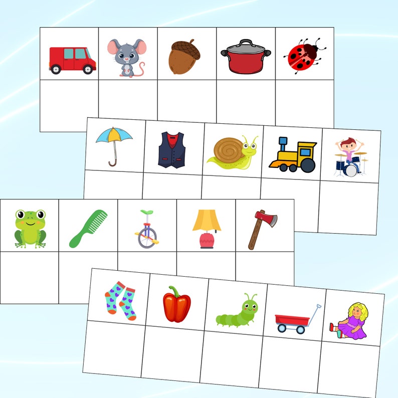 Beginning Sounds Letter Match Phonics Worksheets, Letter Sounds ...