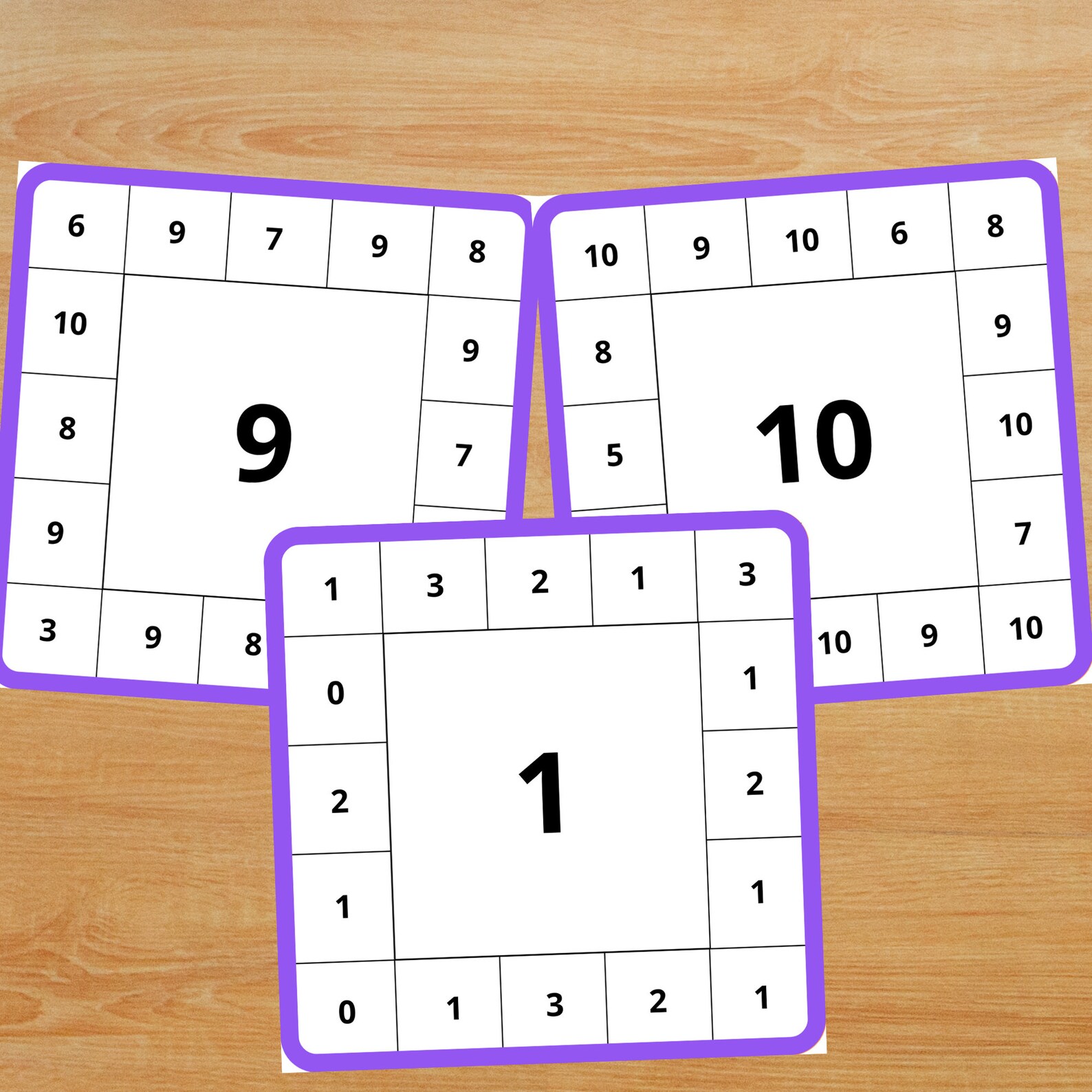 Number Matching Clip Cards 1-10 | Printable Math for Kindergarten ...